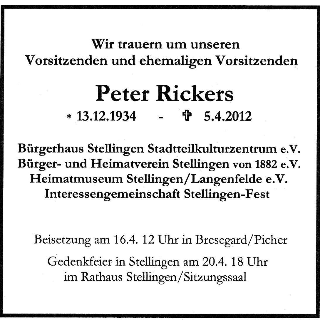 Neues in Stellingen 2012